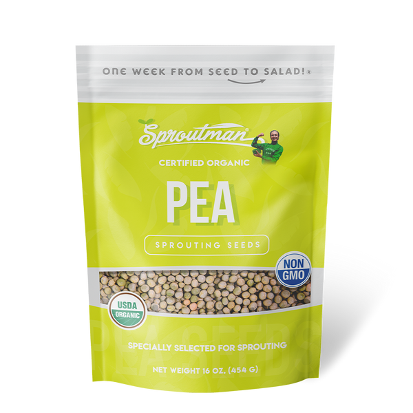 Sproutman's® Organic Pea Sprouting Seeds (16 oz) | Tribest®